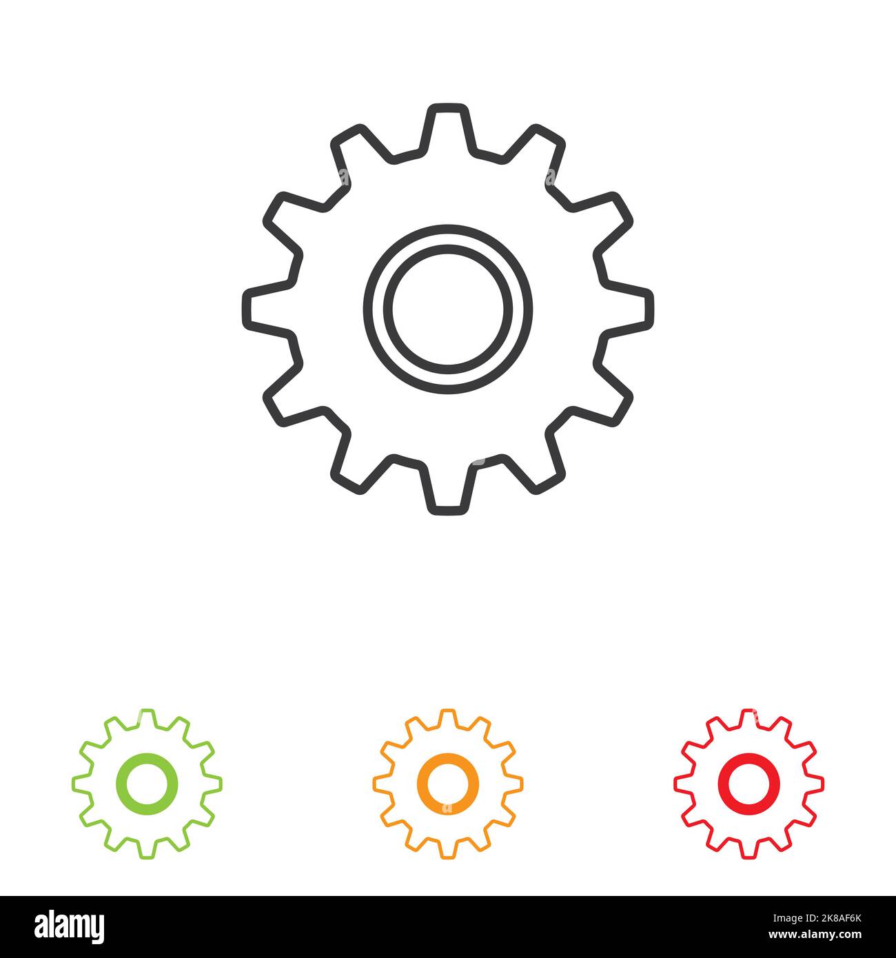 Gear icon vector set. clockwork illustration sign collection. Mechanics ...