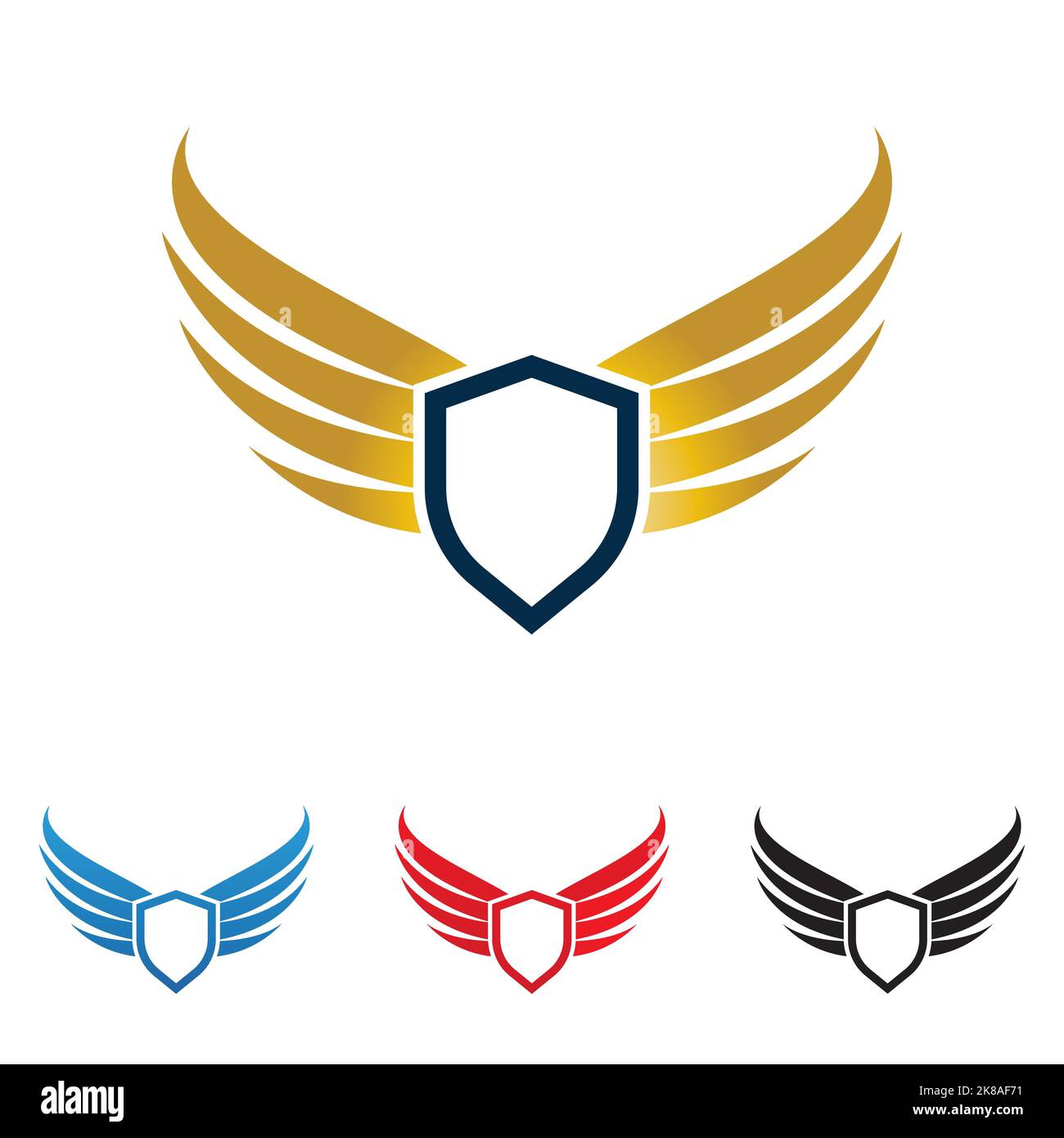 falcon wing bird logo and symbol vector Stock Vector Image & Art - Alamy