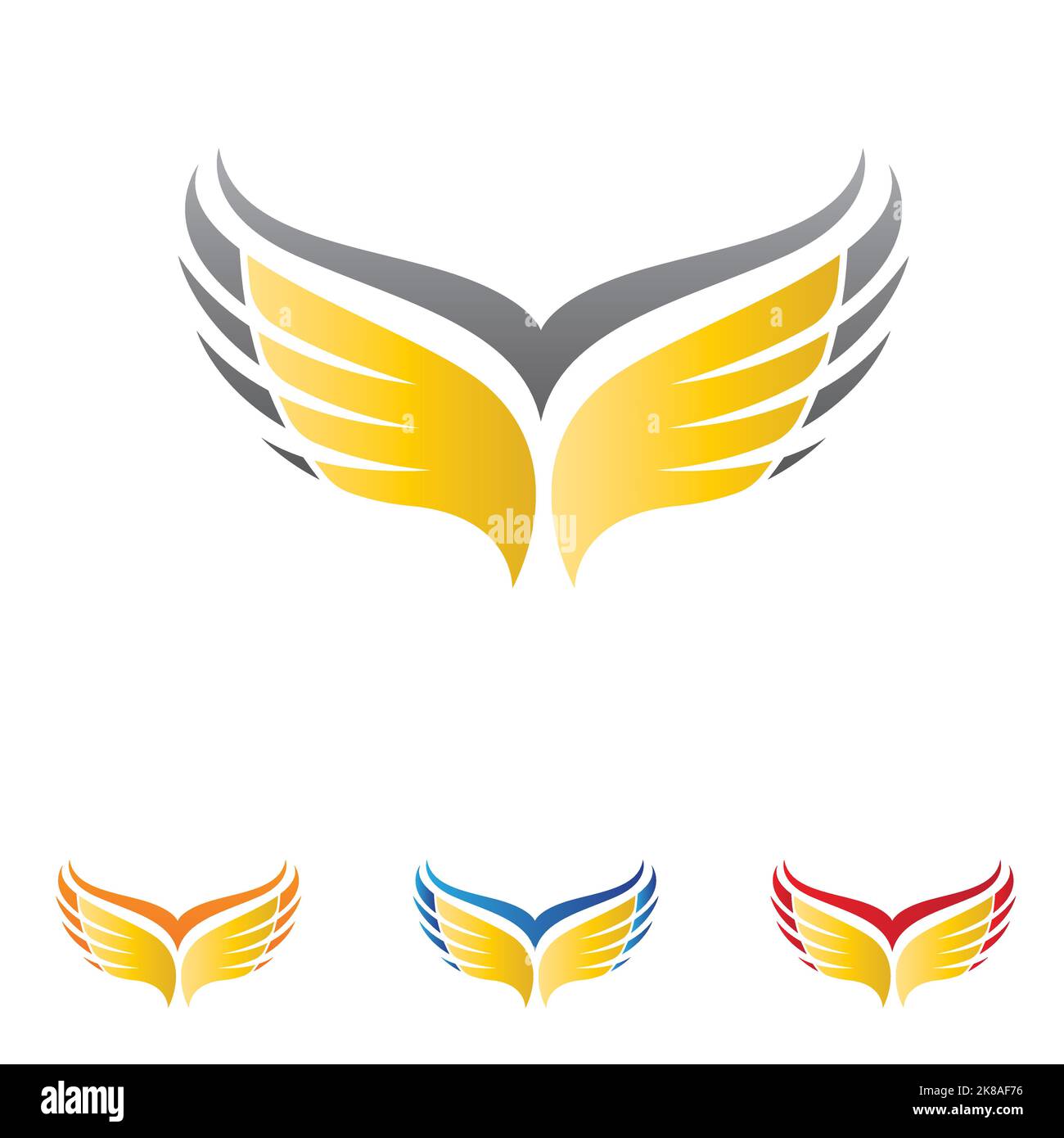 falcon wing bird logo and symbol vector Stock Vector Image & Art - Alamy