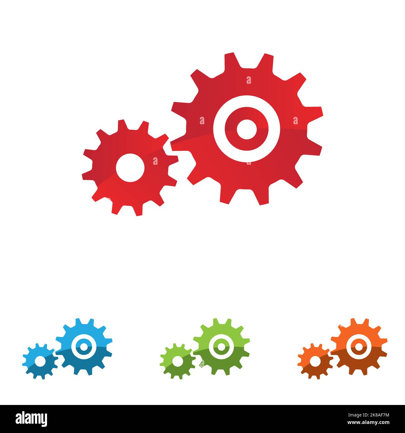 Gear icon vector set. clockwork illustration sign collection. Mechanics ...