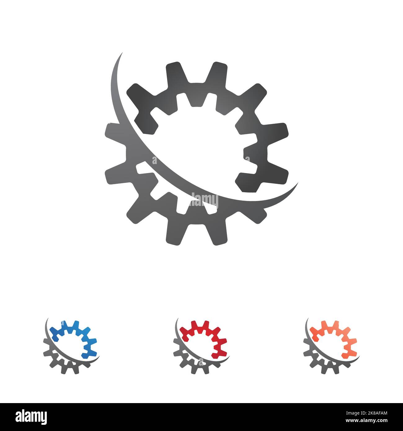 Gear icon vector set. clockwork illustration sign collection. Mechanics ...