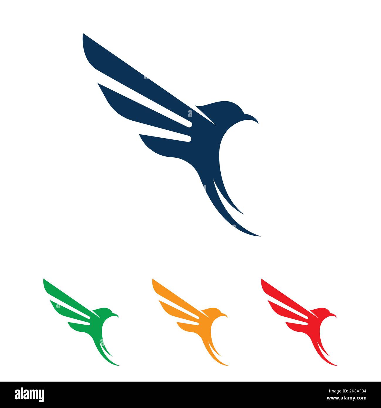 falcon wing bird logo and symbol vector Stock Vector Image & Art - Alamy