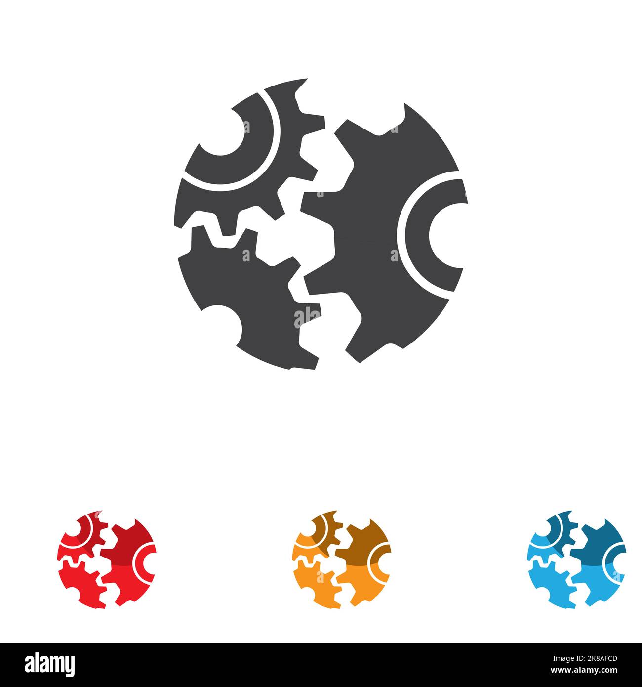 Gear icon vector set. clockwork illustration sign collection. Mechanics ...