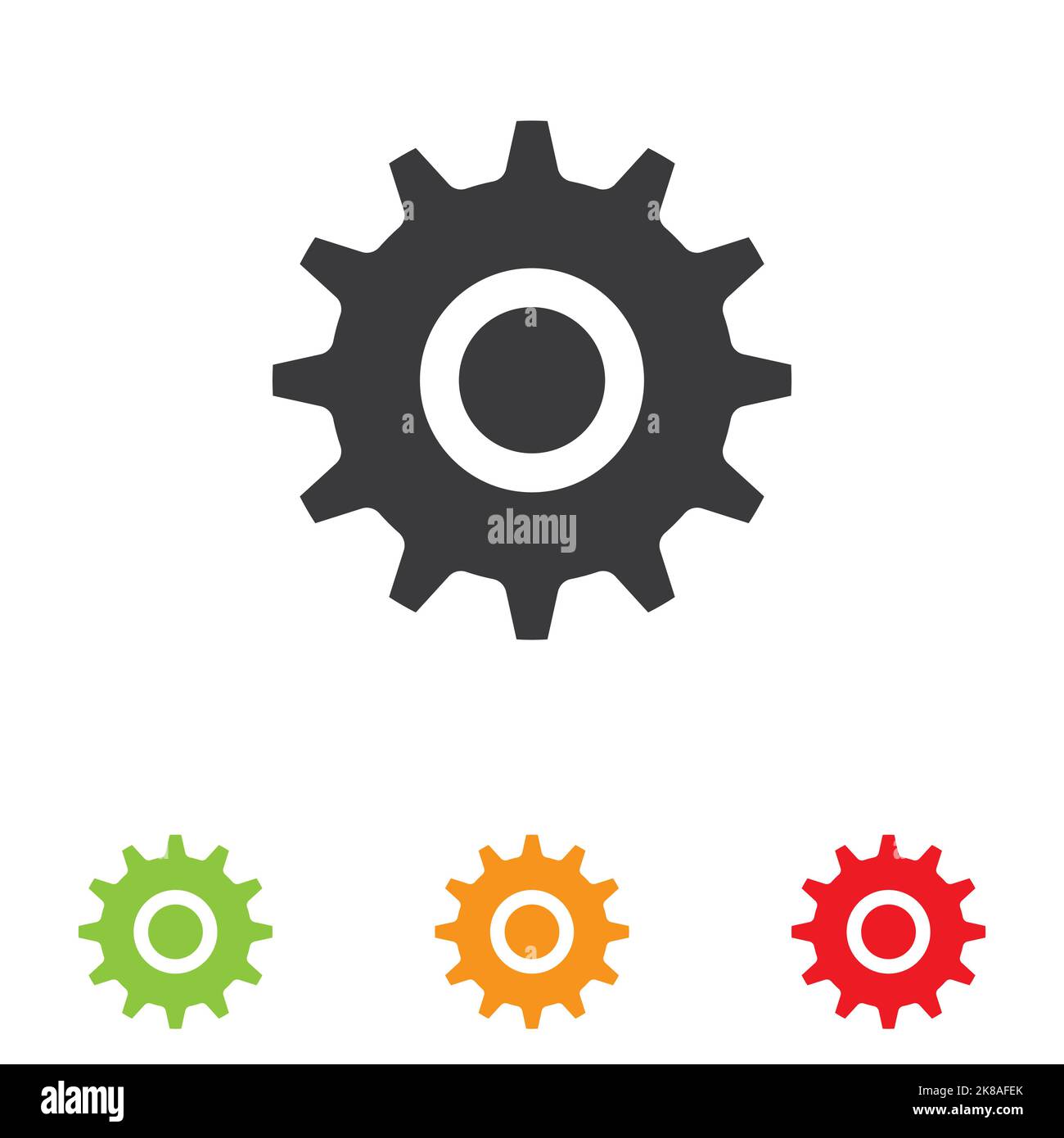Gear icon vector set. clockwork illustration sign collection. Mechanics ...