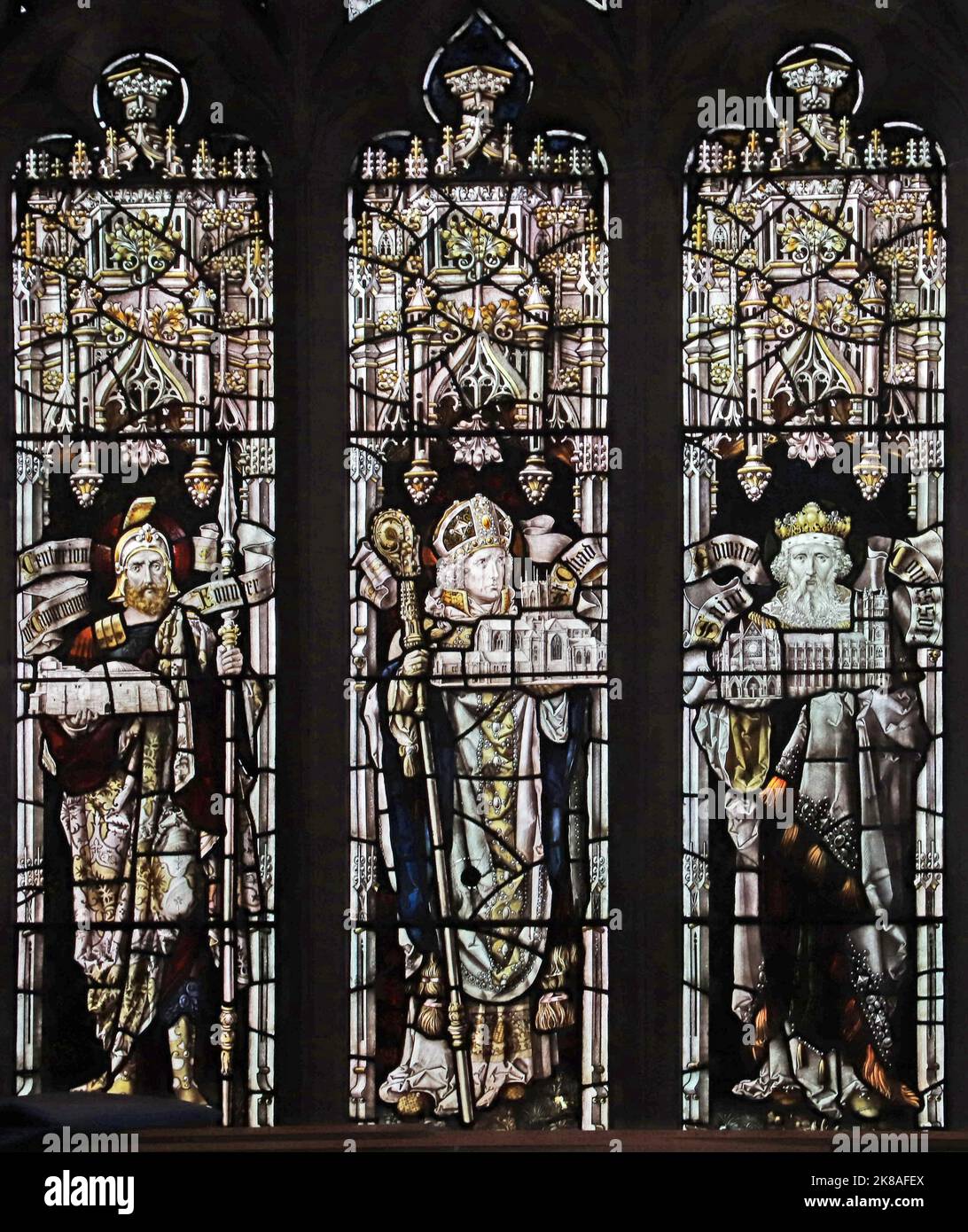 Stained glass window by Percy Bacon & Brothers depicting the Centurion ...