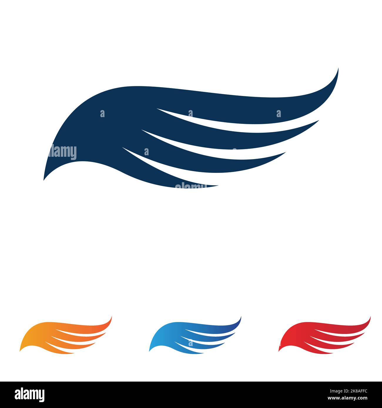 falcon wing bird logo and symbol vector Stock Vector Image & Art - Alamy