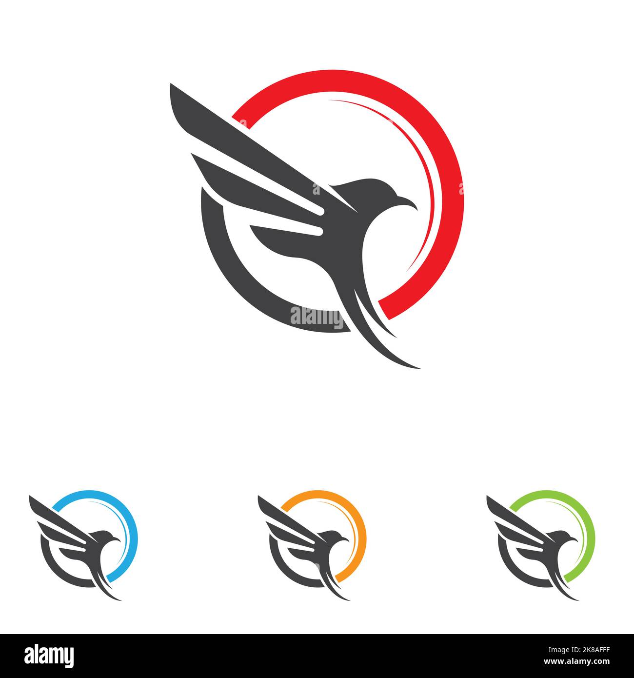 falcon wing bird logo and symbol vector Stock Vector Image & Art - Alamy