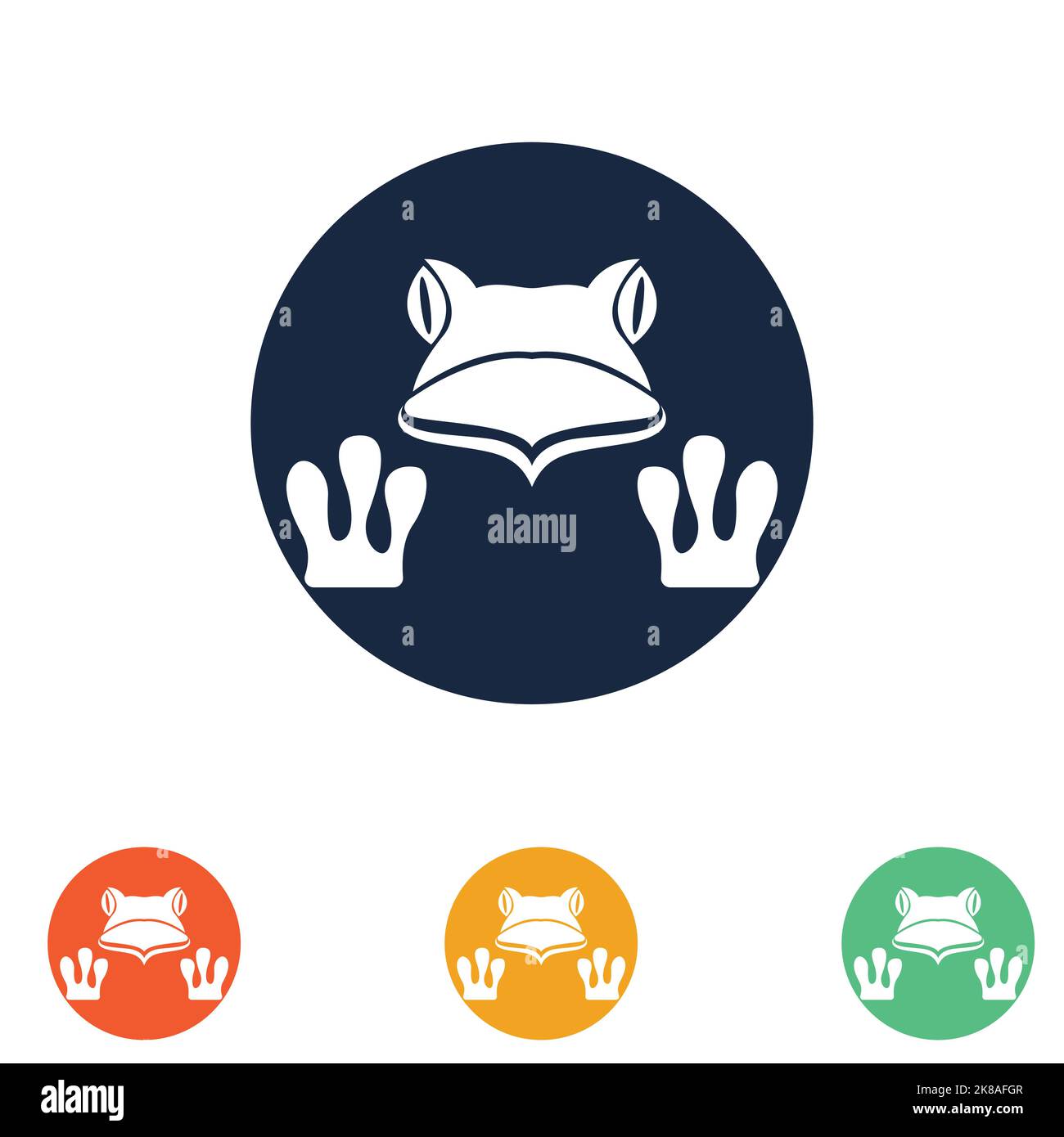 Frog Logo And Symbol Stock Vector Image & Art - Alamy