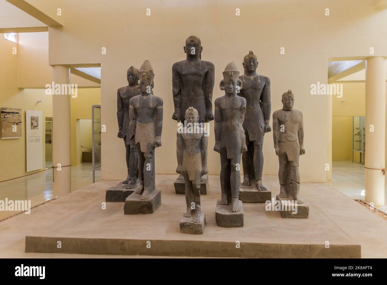 KERMA, SUDAN - FEBRUARY 28, 2019: Ancient Nubian dynasty rulers ...