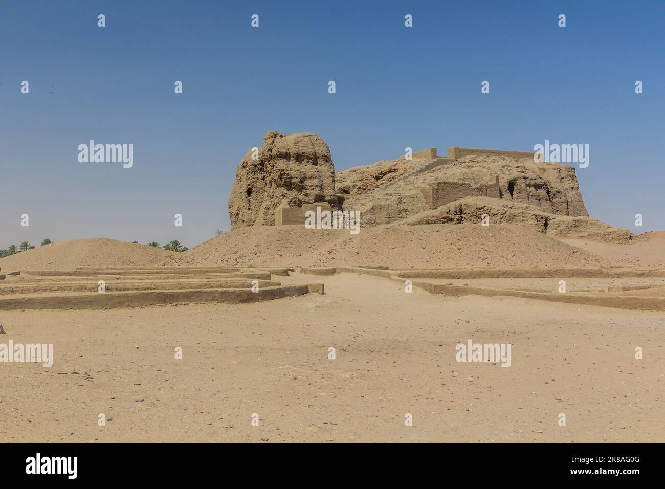Western Deffufa, adobe temple ruins in the ancient city Kerma, Sudan ...