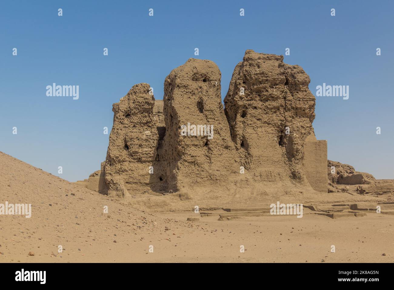 Western Deffufa, adobe temple ruins in the ancient city Kerma, Sudan ...