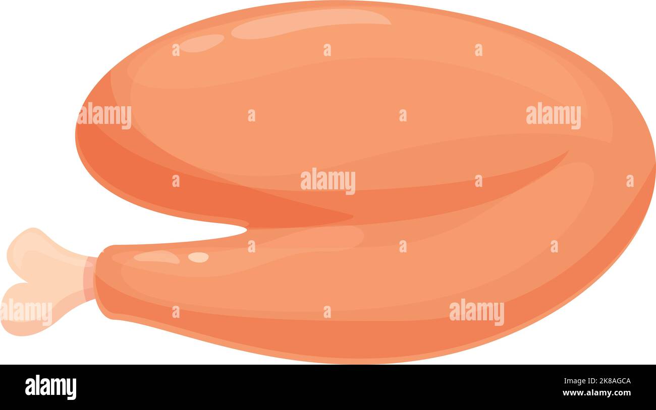 Chicken icon cartoon vector. Meat food. Red raw Stock Vector Image ...