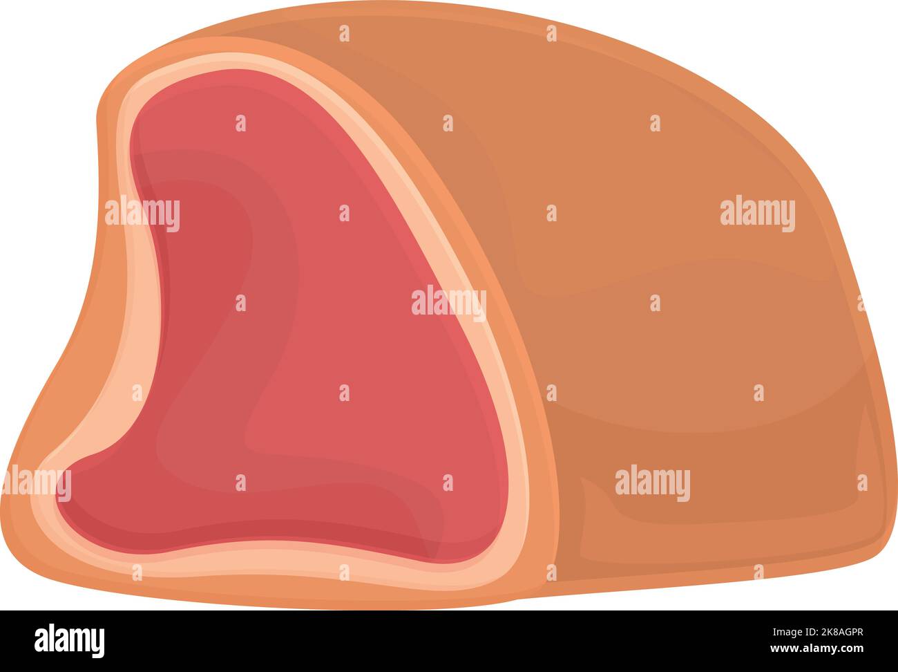 Lamb meat icon cartoon vector. Pork food. Fresh ham Stock Vector Image ...