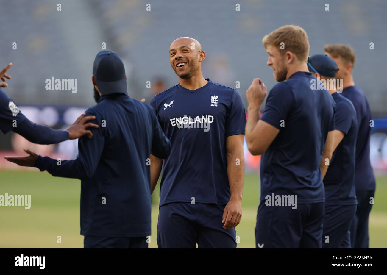 England bowler Tymal Mills before the ICC Men's T20 World Cup group ...