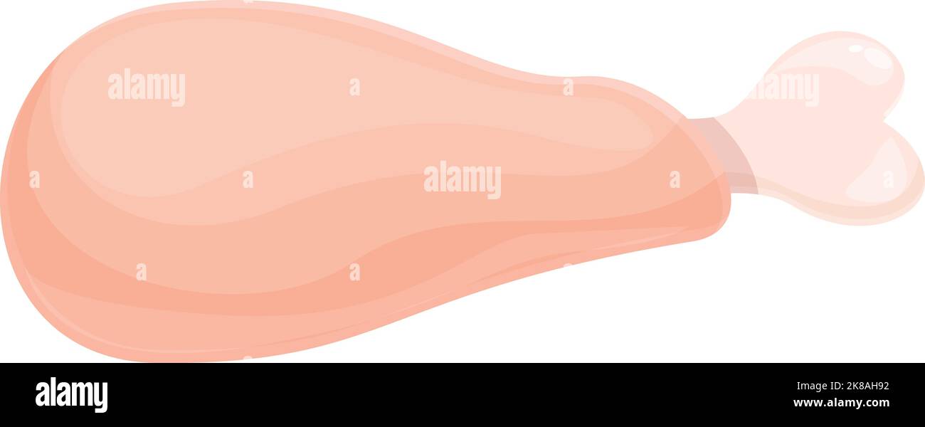 Chicken meat icon cartoon vector. Food fresh. Protein cooking Stock ...