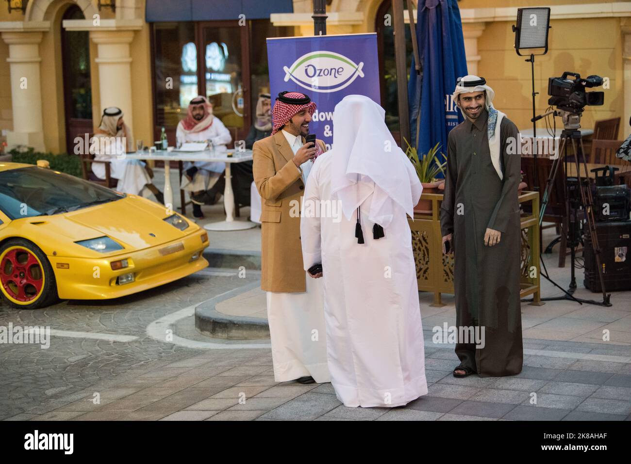Doha ,Qatar-February 01,2020 : Exhibition of luxury supercars organized ...
