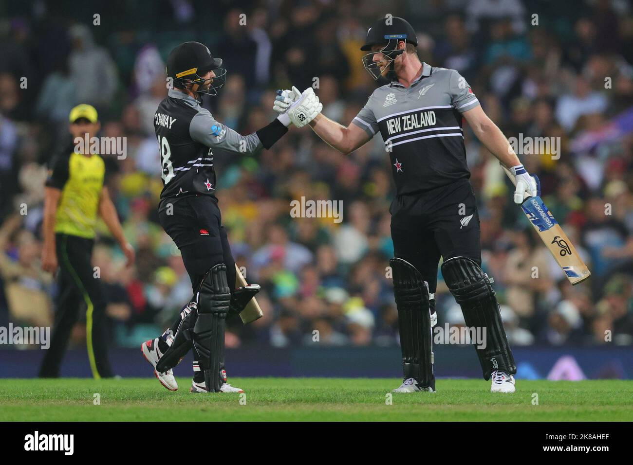 Sydney, Australia. 22nd Oct, 2022. Devon Conway of New Zealand and ...