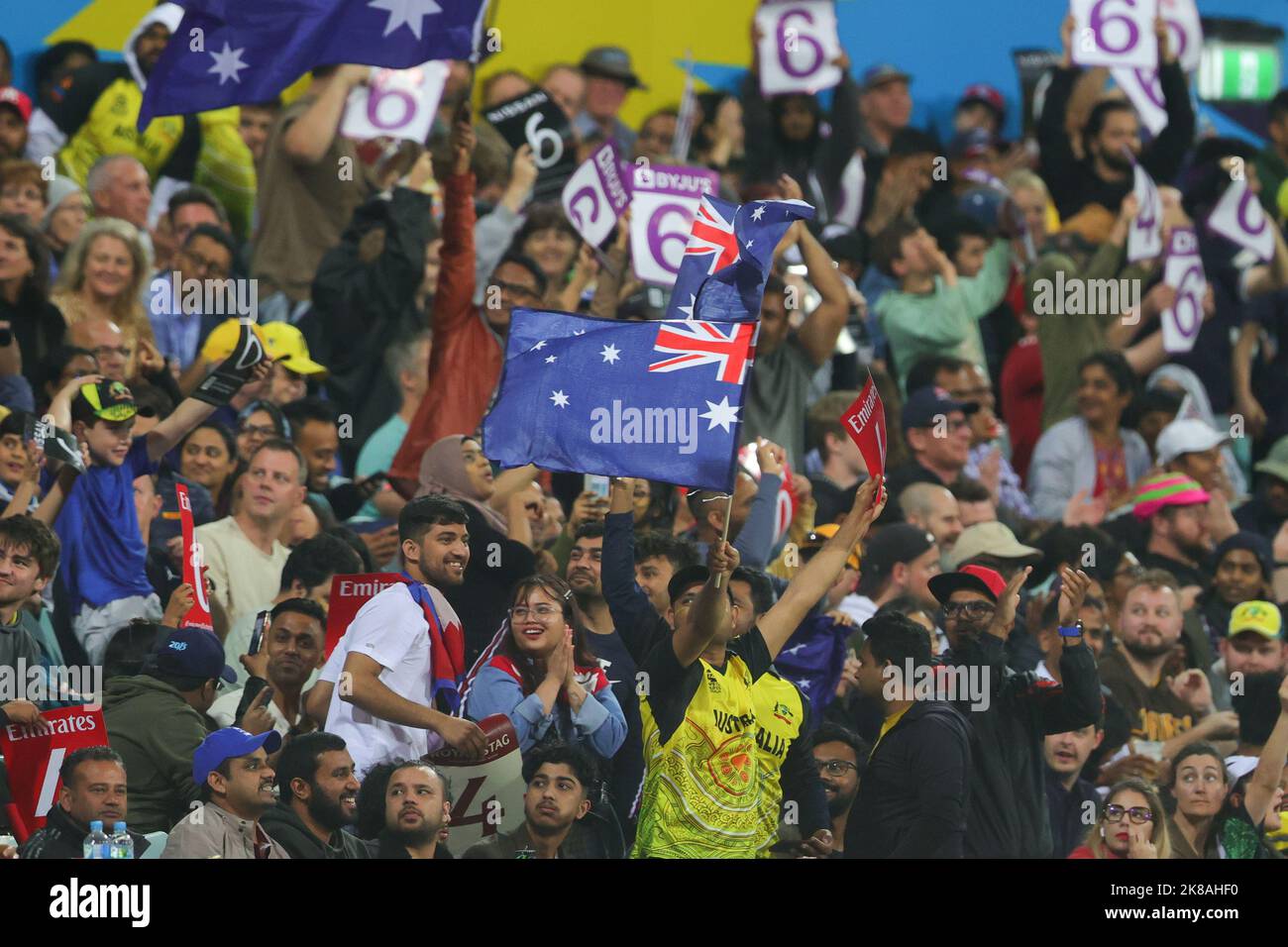 Cricket fans flags hi-res stock photography and images - Alamy