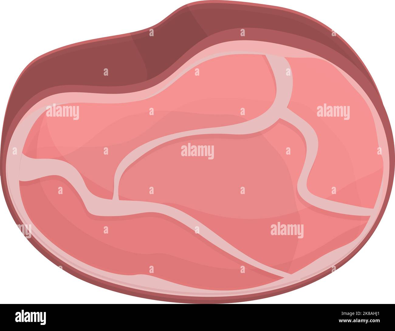 Cut protein meat icon cartoon vector. Food beef. Lamb fresh cooking ...
