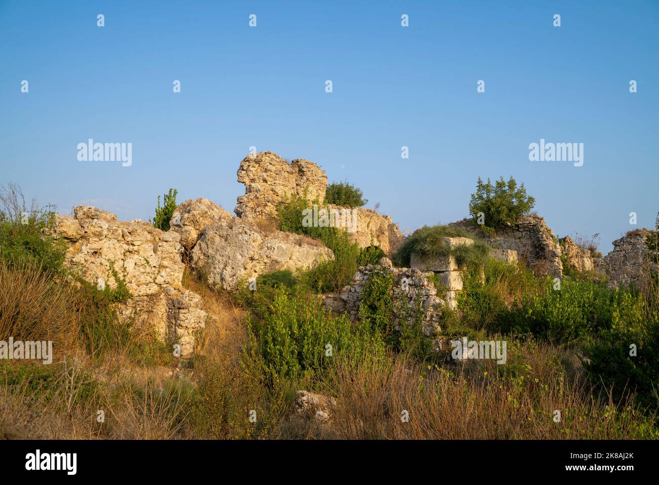 Ruins of ancient city Side, Antalya, Turkey Stock Photo - Alamy