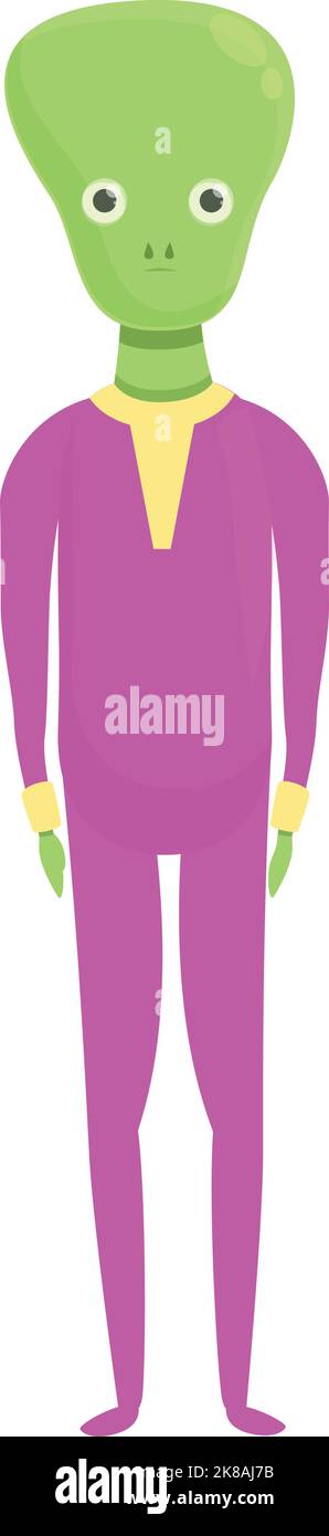 Child alien icon cartoon vector. Space ufo. Fun game Stock Vector Image ...