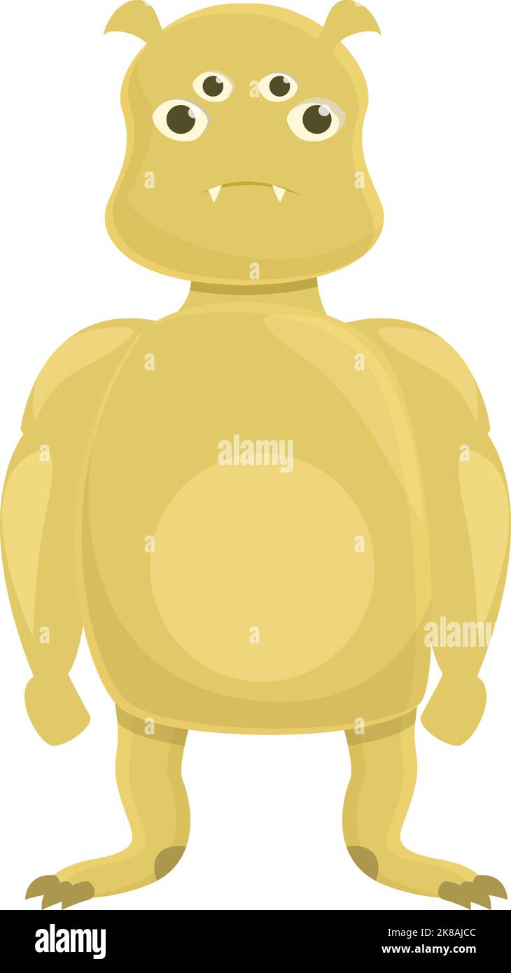 Angry alien icon cartoon vector. Cute ufo. Funny monster Stock Vector ...