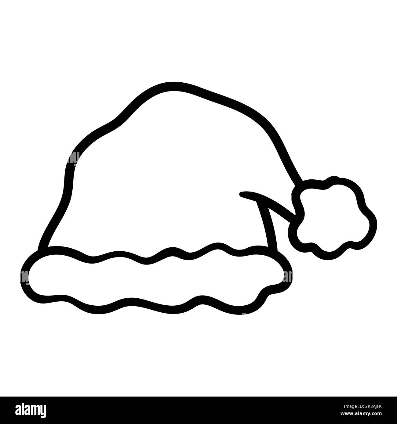 Santa Claus Hat Isolated Vector Illustration Stock Vector Image And Art