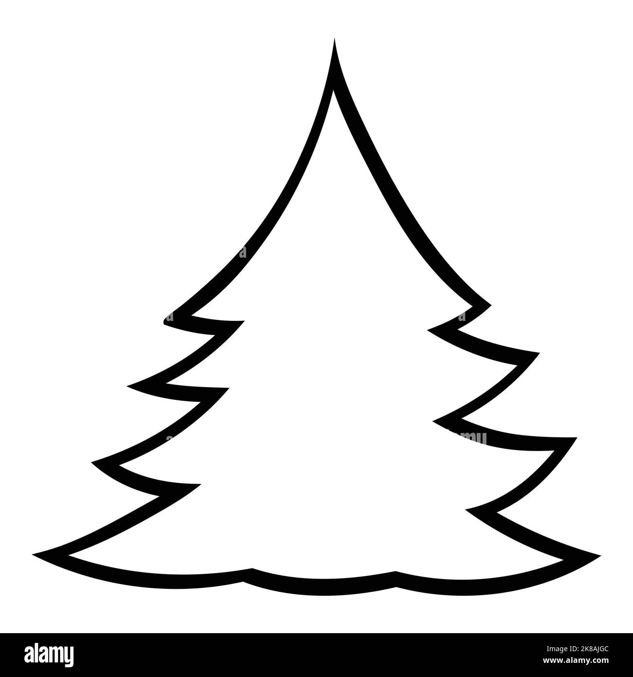 Decorated christmas trees Vector Illustration for christmas element ...