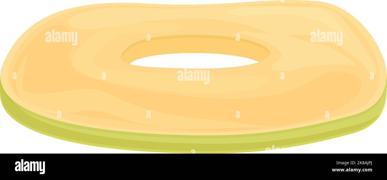 Dry apple piece icon cartoon vector. Fruit food. Healthy apple Stock ...