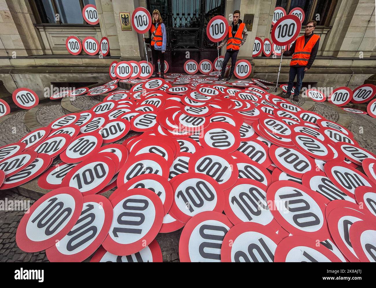 Berlin, Germany. 22nd Oct, 2022. Members of the climate protection ...