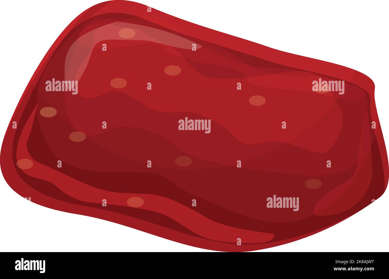 Red jelly fruit icon cartoon vector. Food raisin. Dry snack Stock ...