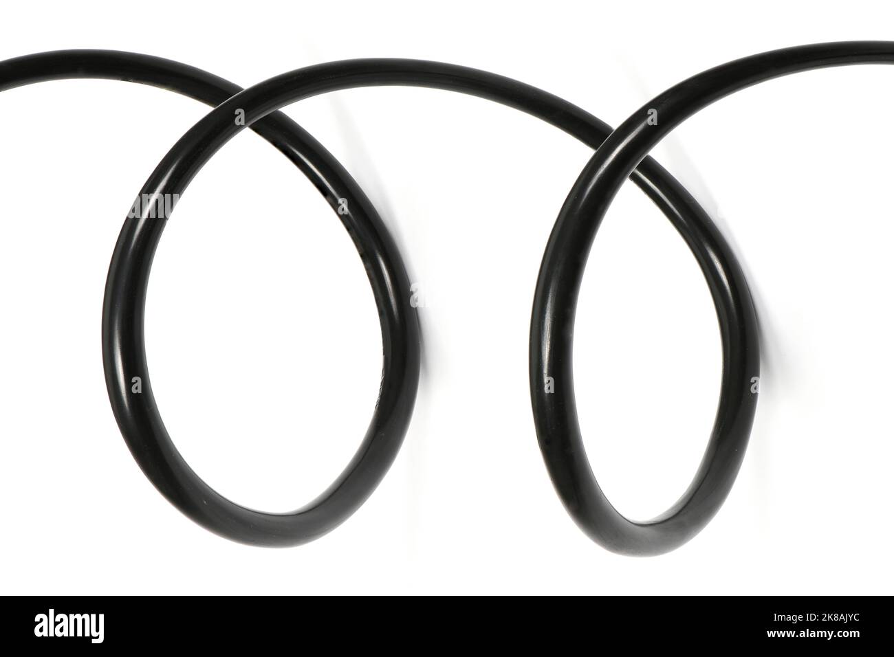 Black wire isolated on white background abstraction. High resolution ...
