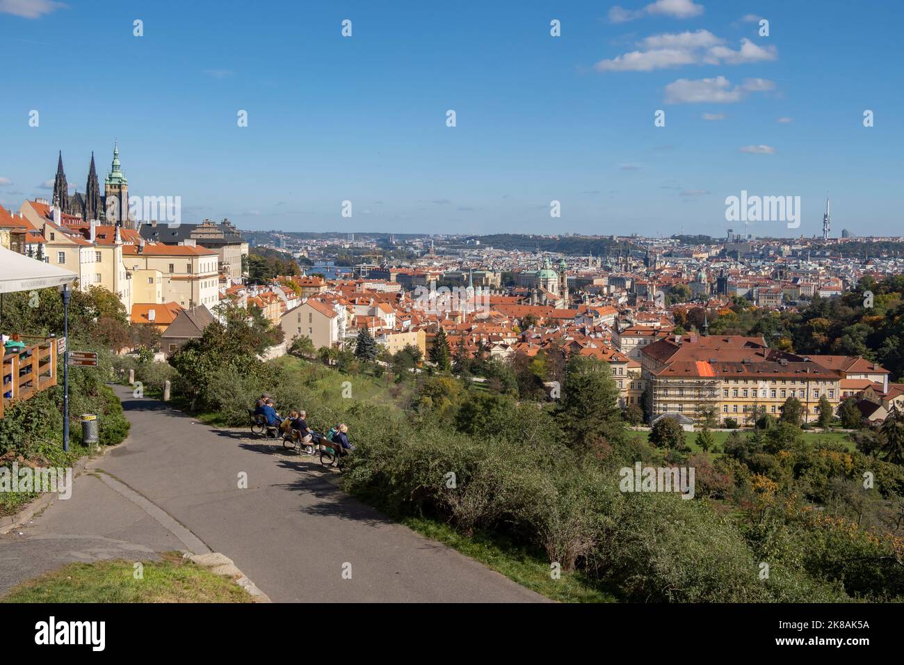 Prague panorama. Hospital of the Sisters of Charity of St. Charles ...