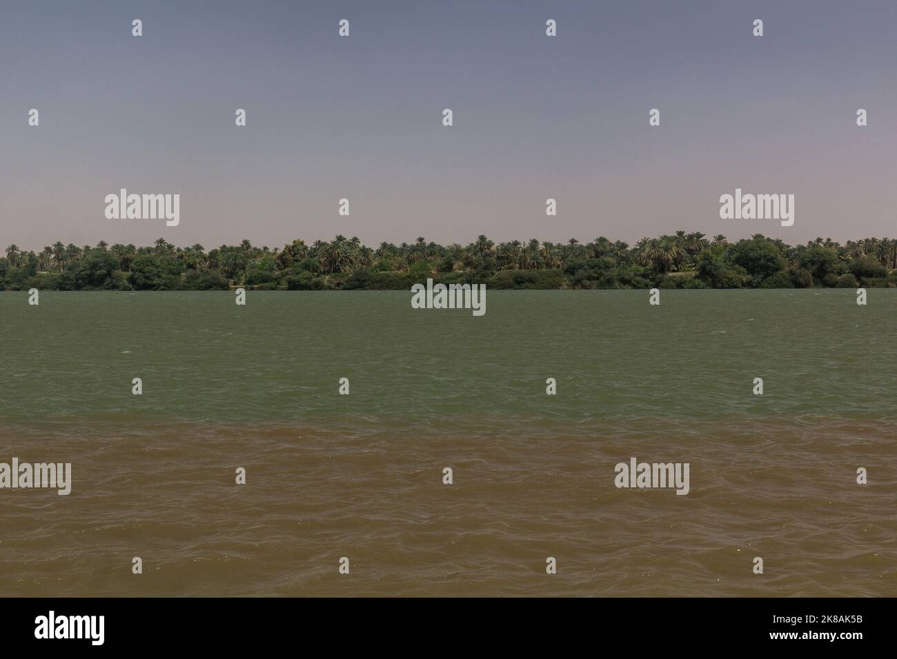 Lush banks of the river Nile, Sudan Stock Photo - Alamy