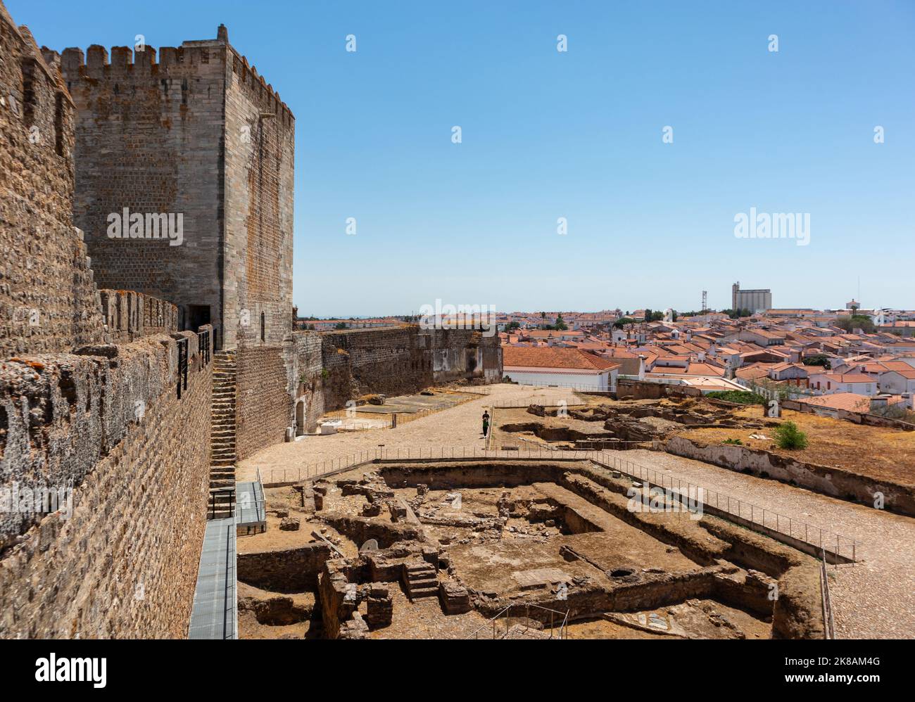 Ruins of a castle, Castelo de Moura, Alentejo, Portugal Stock Photo - Alamy