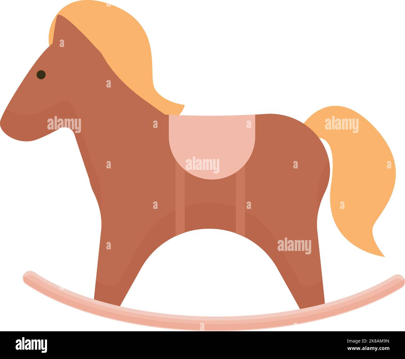Rocking horse icon cartoon vector. Toy shop. Store kid Stock Vector ...