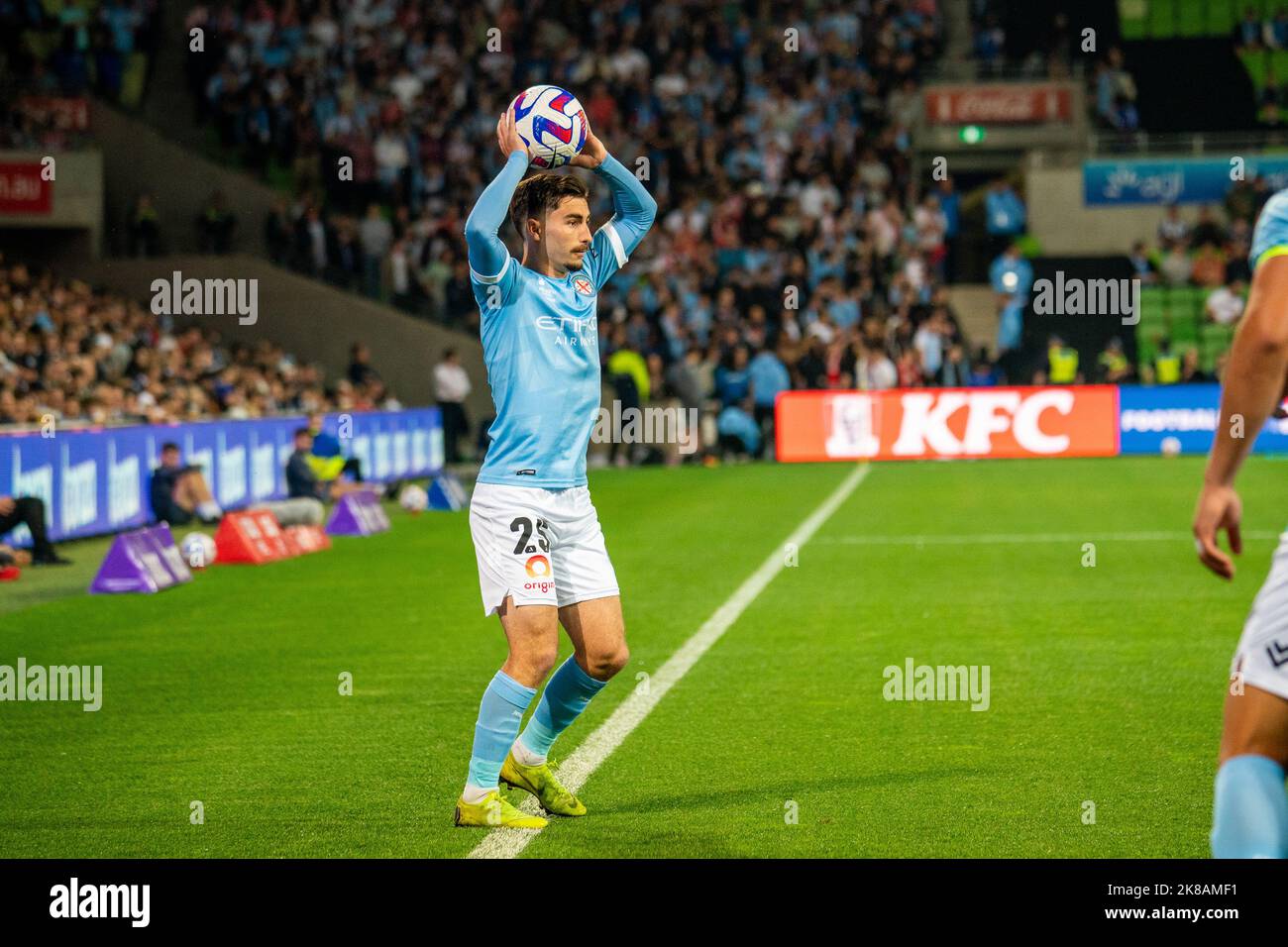 Melbourne, Australia. 22, October, 2022. A Melbourne City Defender ...