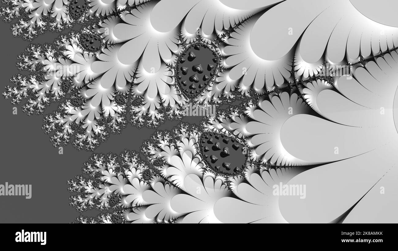 Abstract Computer generated Fractal design. A fractal is a never-ending ...