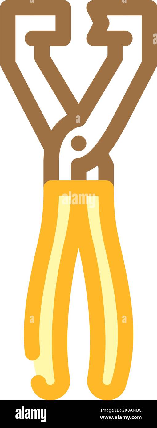 hose clamp pliers color icon vector illustration Stock Vector Image ...