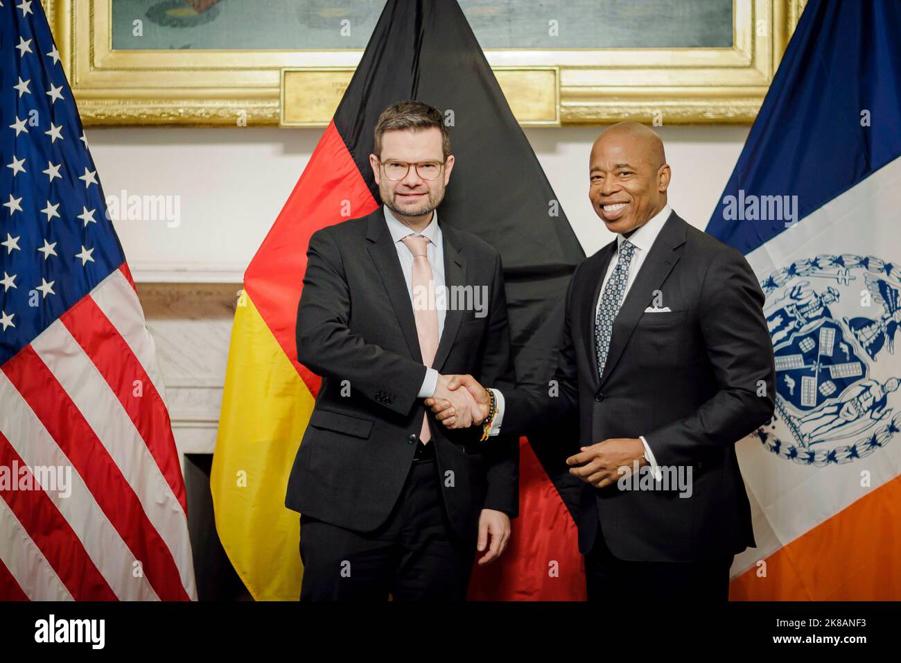 Marco Buschmann (FDP), Federal Minister of Justice, meets New York ...