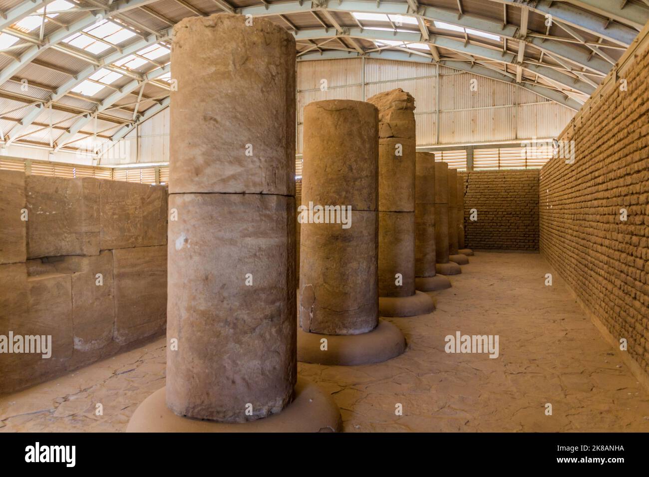 Buhen temple at the grounds of Sudan National Museum in Khartoum ...