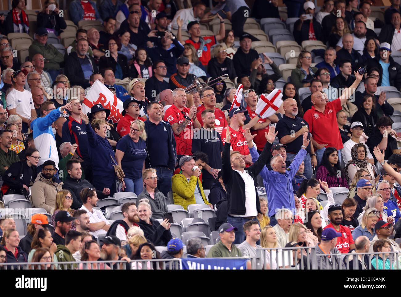 England fans during the ICC Men's T20 World Cup group match at the ...