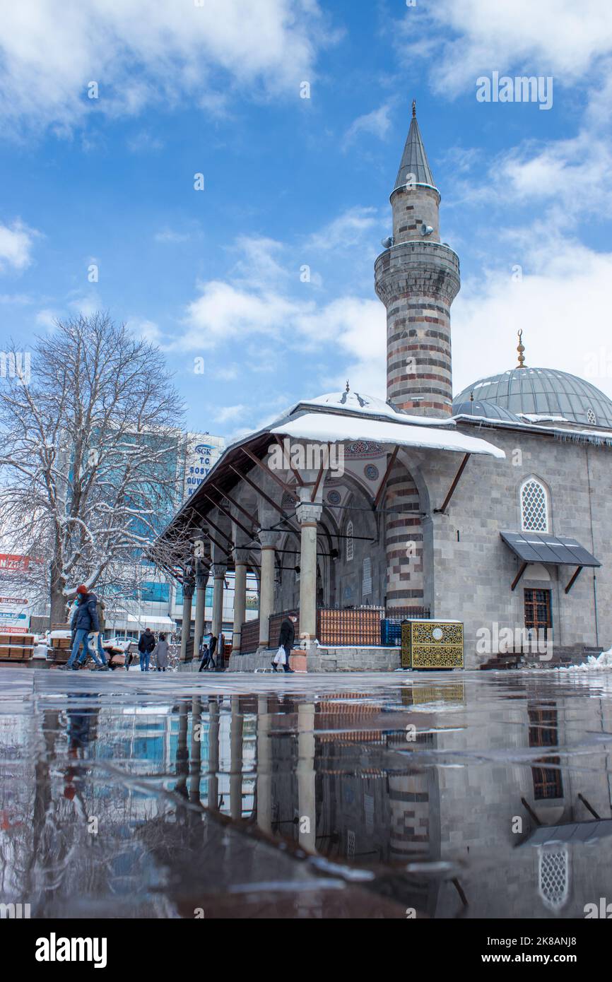 Erzurum, Turkey - January 2021 Lala Pasha Mosque (Turkish: Lala Paşa ...
