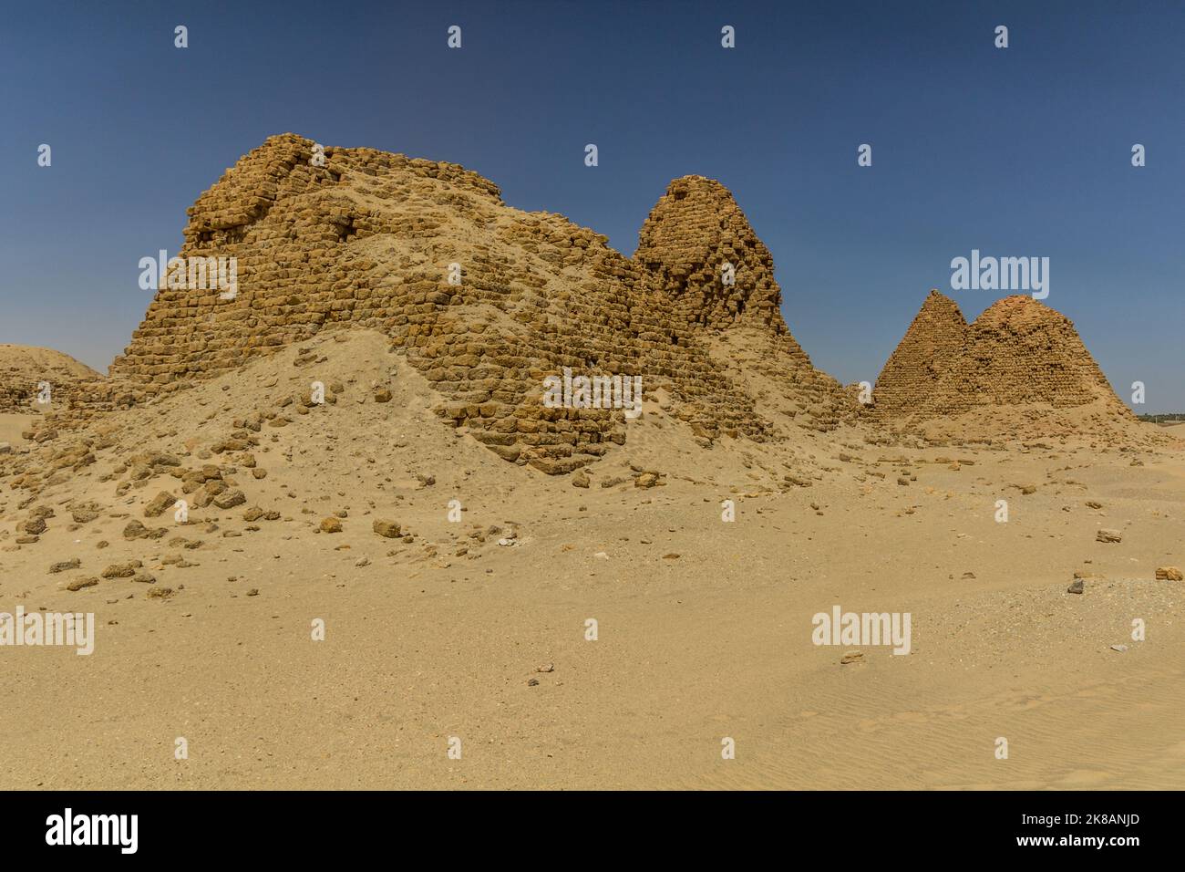 Nuri pyramids in the desert near Karima town, Sudan Stock Photo - Alamy