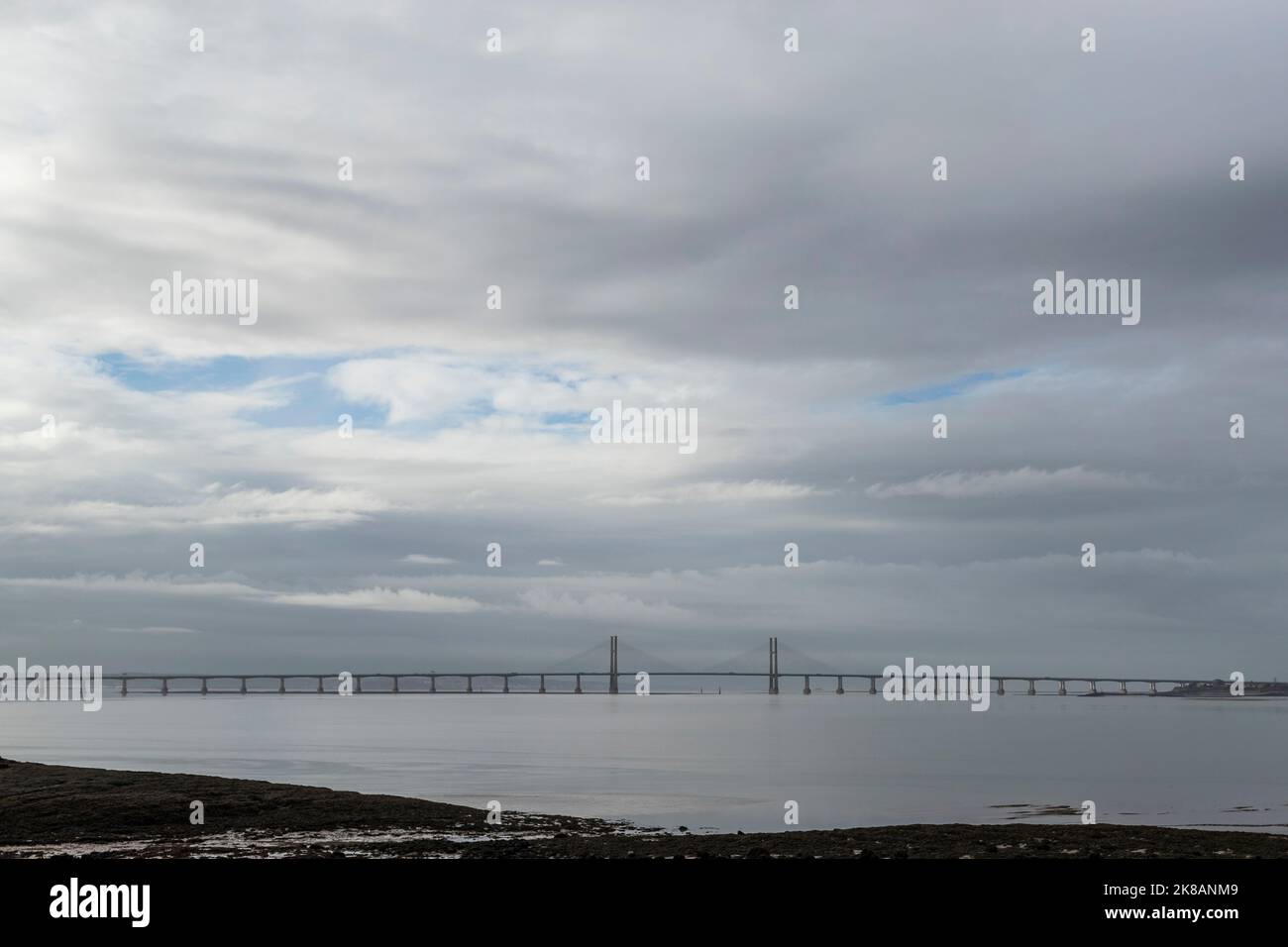 The River Severn at Beachley, M4 Bridge and estuary Stock Photo - Alamy