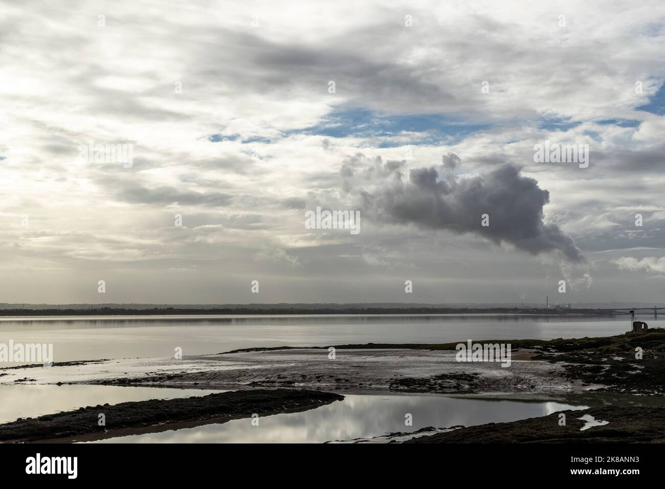 The River Severn at Beachley, M4 Bridge and estuary Stock Photo - Alamy