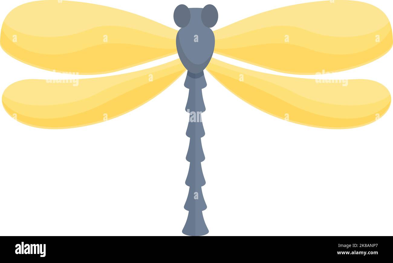 Dragonfly icon cartoon vector. Insect wing. Nature fly Stock Vector ...