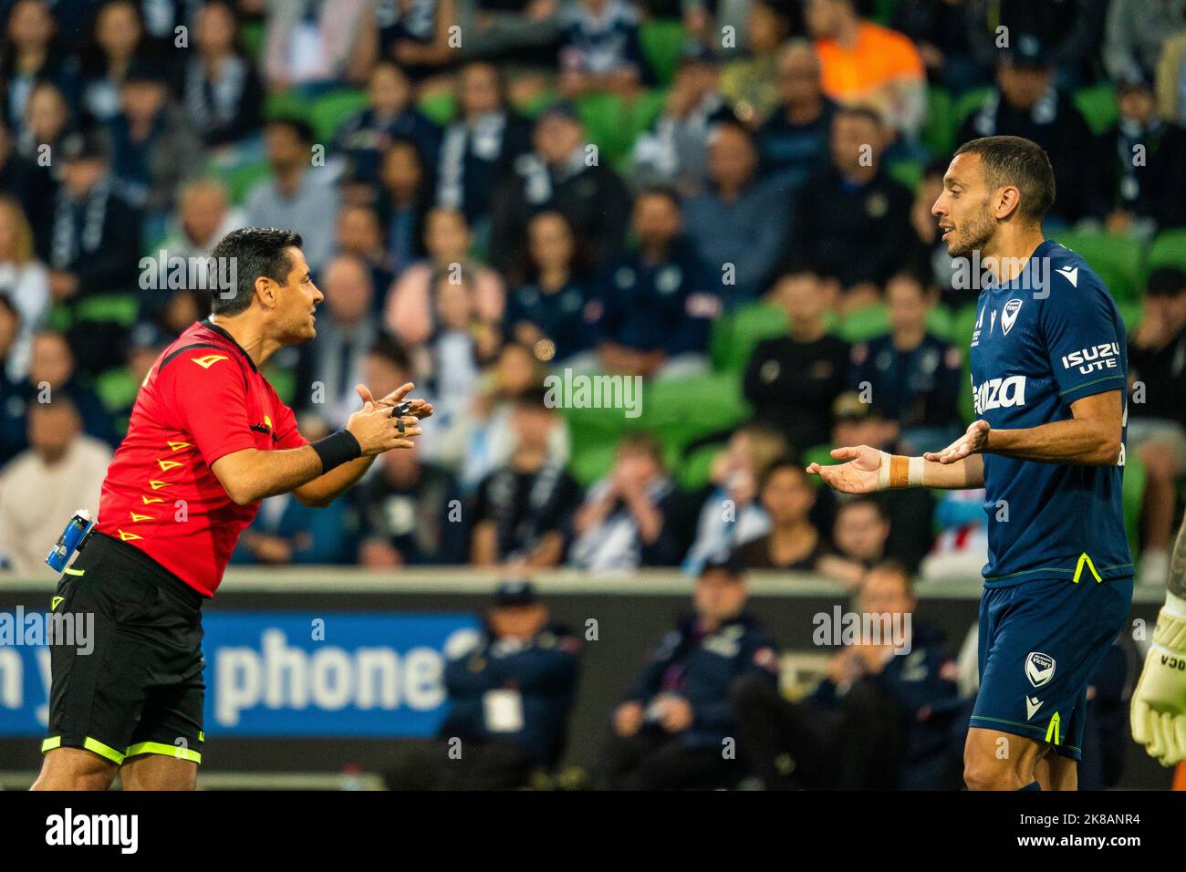 Melbourne, Australia. 22, October, 2022. Match referee Alireza Faghani ...