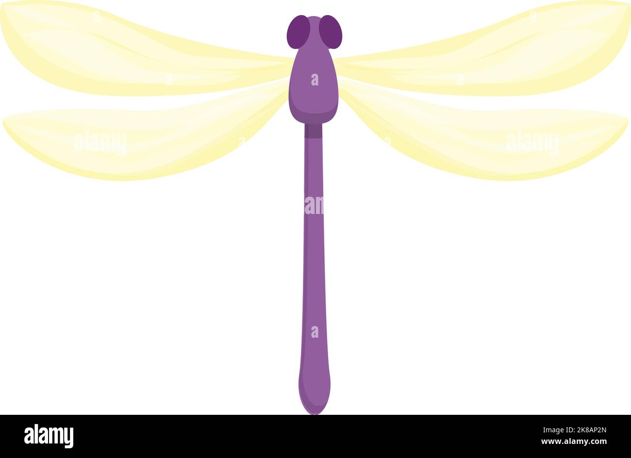 Nature Insect Icon Cartoon Vector Wing Bug Shape Design Stock Vector