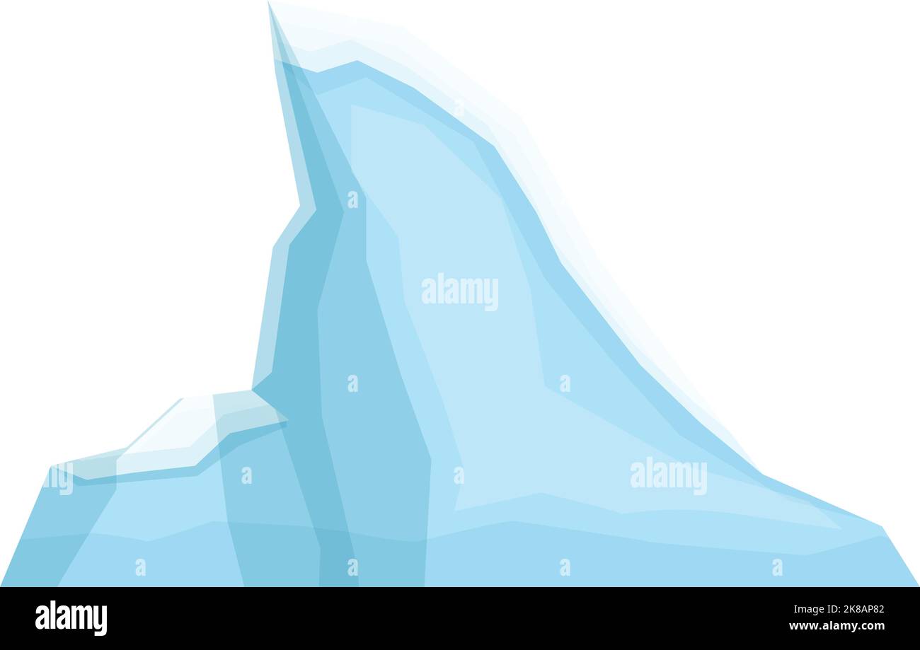 Underwater ice icon cartoon vector. Arctic glacier. North water Stock ...